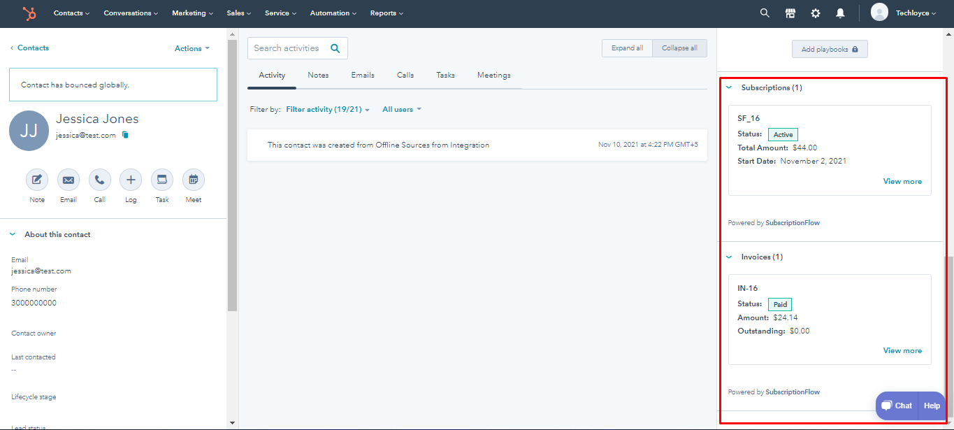 SubscriptionFlow HubSpot Integration - SubscriptionFlow